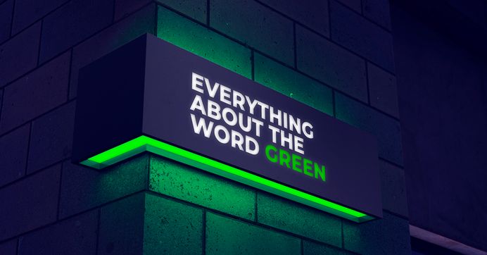 Some meanings of the word “green” you need to know